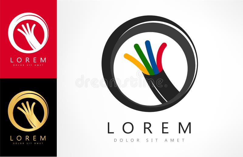 Electric wire logo stock vector. Illustration of logotype - 118936046