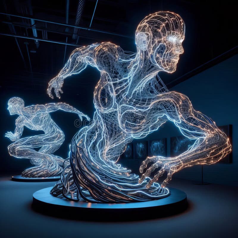 43 43. Electric Wire Mesh Sculpture_ a Sculpture Made from Elct Stock ...