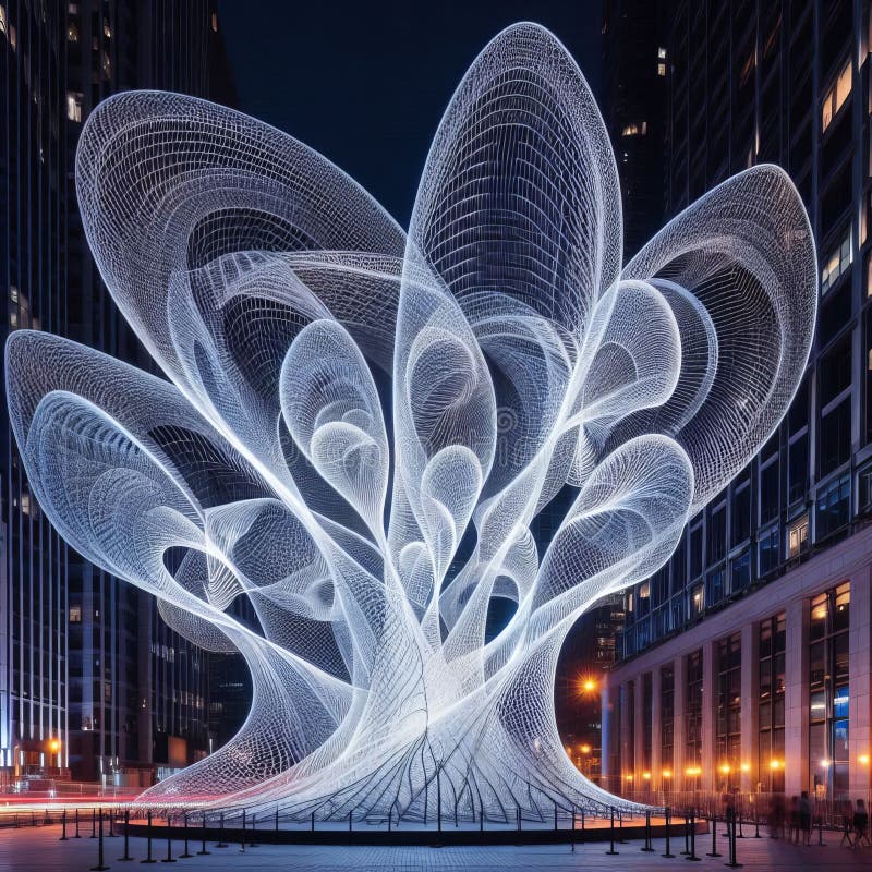 44 43. Electric Wire Mesh Sculpture_ a Sculpture Made from Elct Stock ...