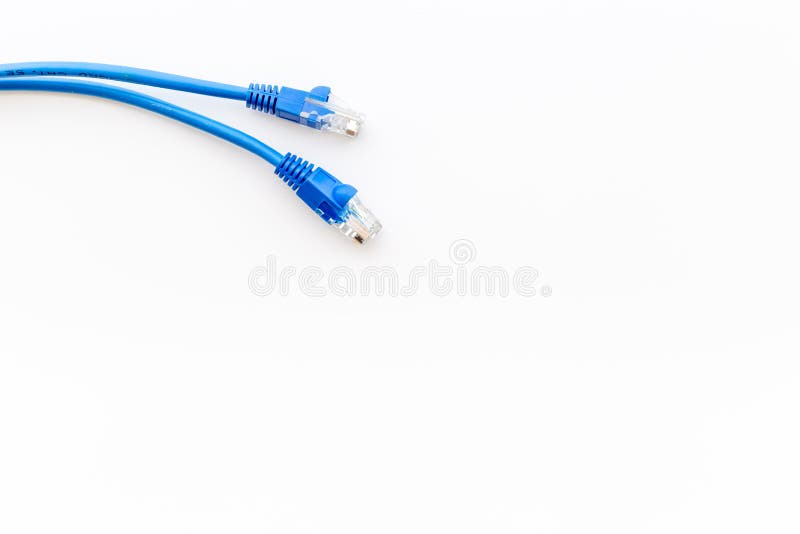 Electric Wire and Network Cables, Top View Stock Photo - Image of ...