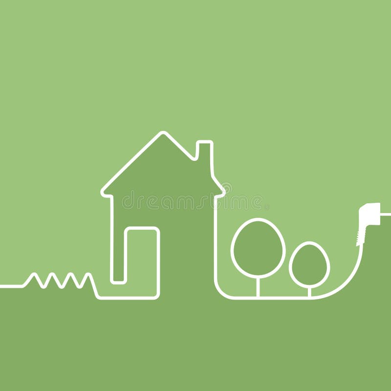 Electric Wire with Plug and Socket Icon. Electrical Connection Symbol ...