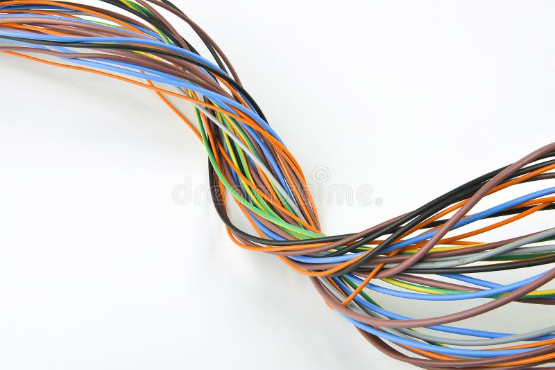 Electric wire stock image. Image of electric, supply - 56828531