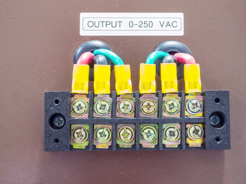 Electric Wire Terminal in Application Stock Image - Image of isolated ...