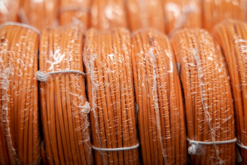 Electric Wires for Wiring Cabling Stock Image - Image of energy ...