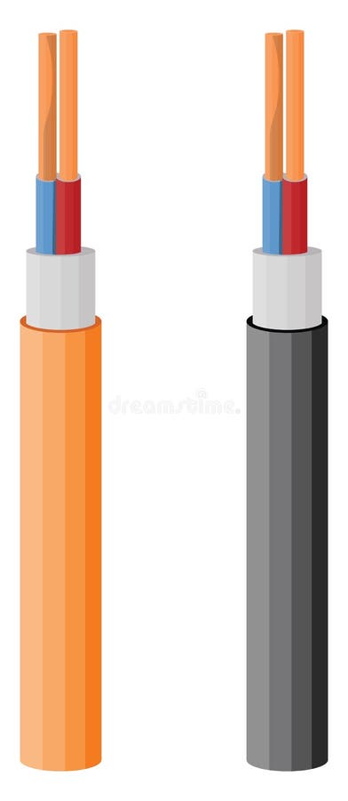 Electric wires, icon stock vector. Illustration of electricity - 261385145