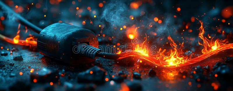 Electric Wires Interconnected and Radiated Energy, Producing Dynamic ...