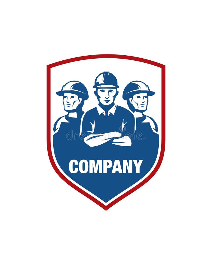 Electric Work Team Work Logo Stock Vector - Illustration of sign ...