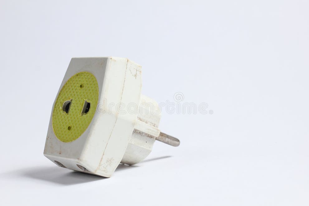 Electrical Adapter Plug Electrical Cable Stock Image - Image of ...