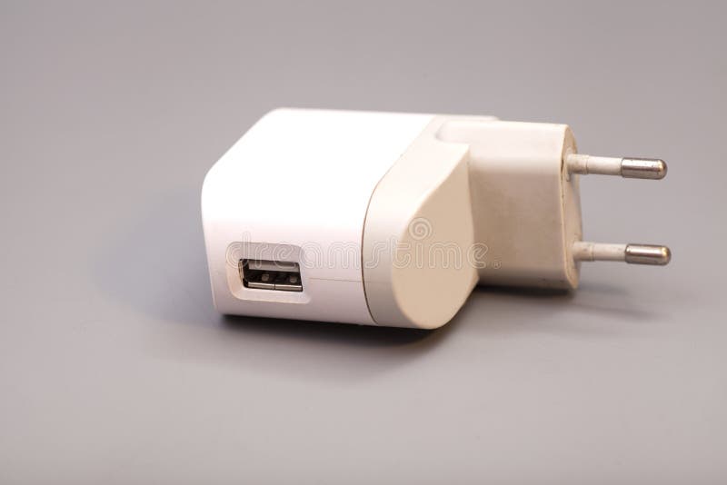 Electrical Adapter To USB Port Stock Photo - Image of charge ...