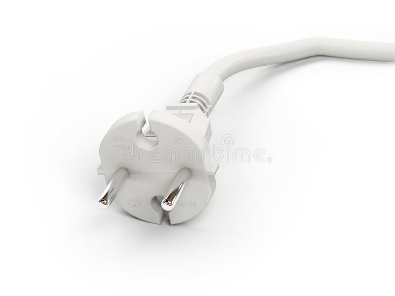 Electrical adapter white stock illustration. Illustration of close ...