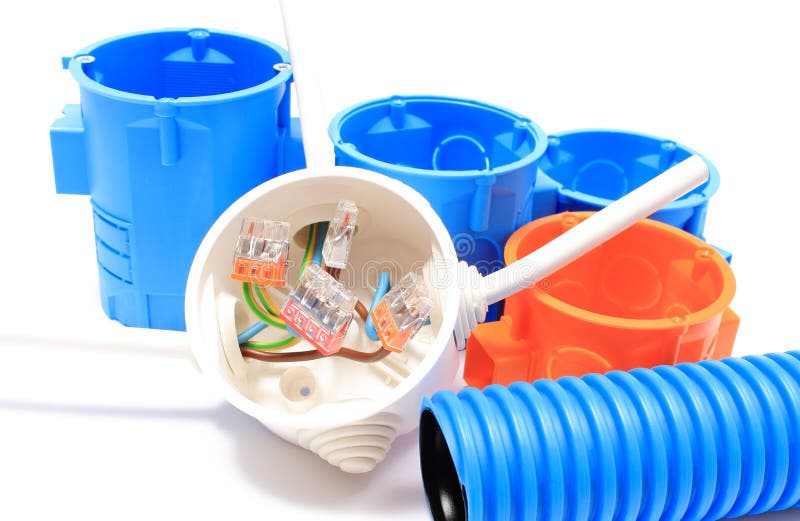 Electrical Box with Cables and Components for Use in Installations ...