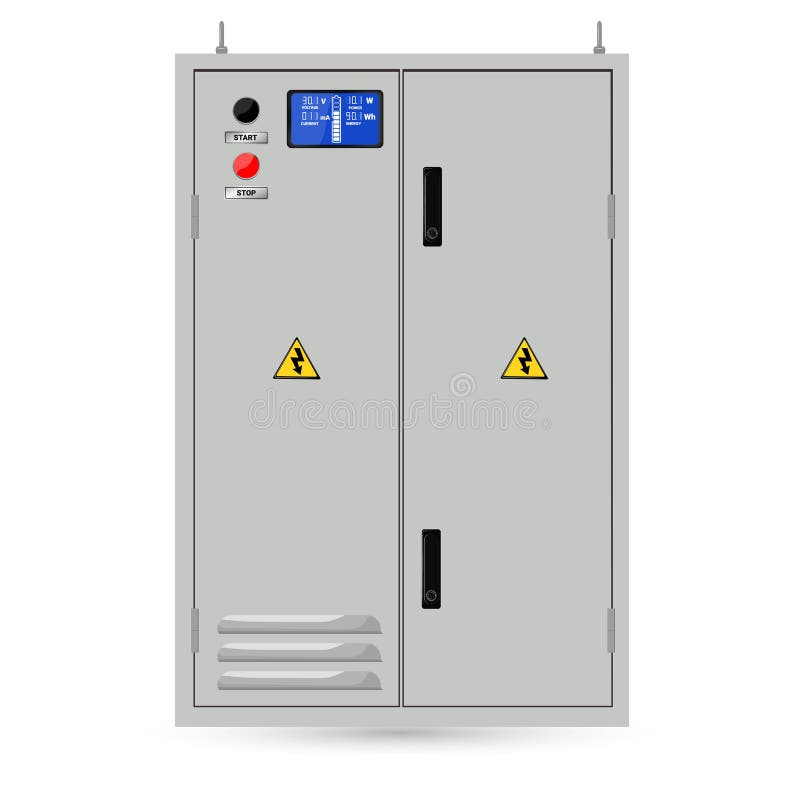 Electrical Box, Industrial Electrical Control Panel. Liquid Crystal ...