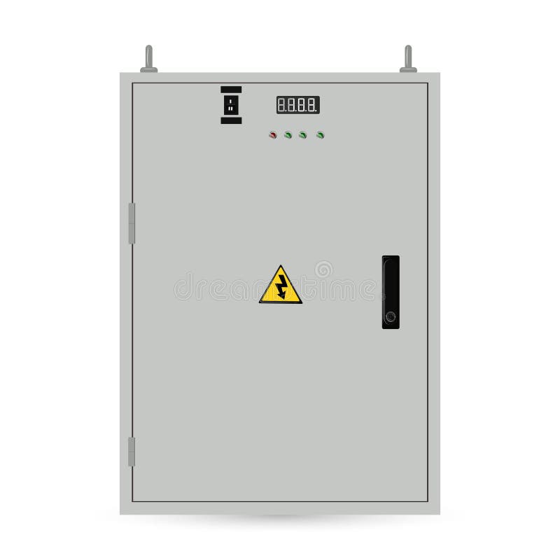 Electrical Box, Industrial Electrical Control Panel. Substation Stock ...