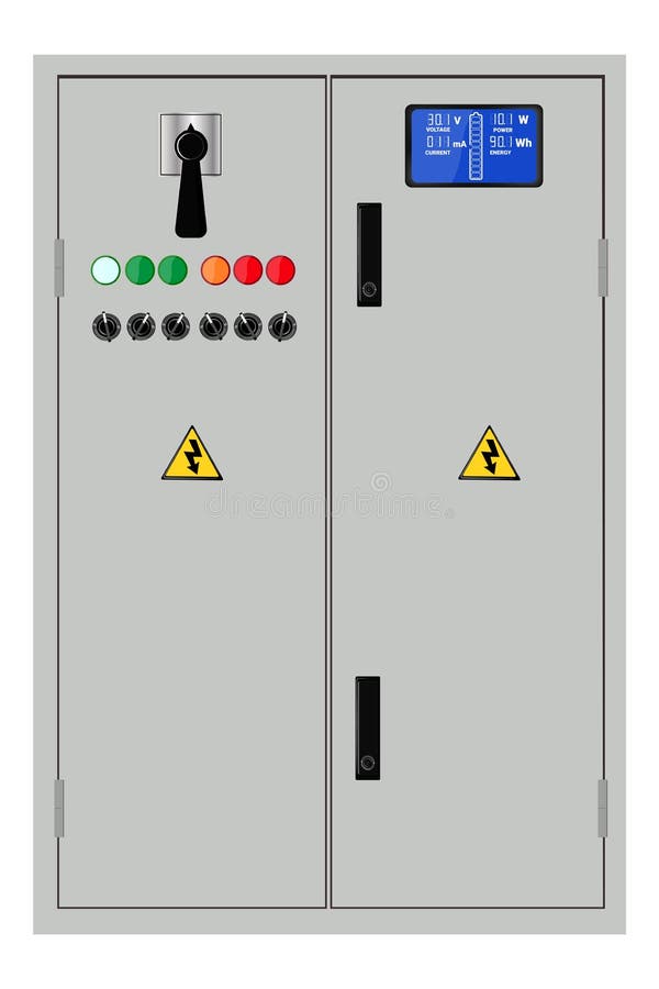 Electrical Box, Industrial Electrical Control Panel. Electricity ...