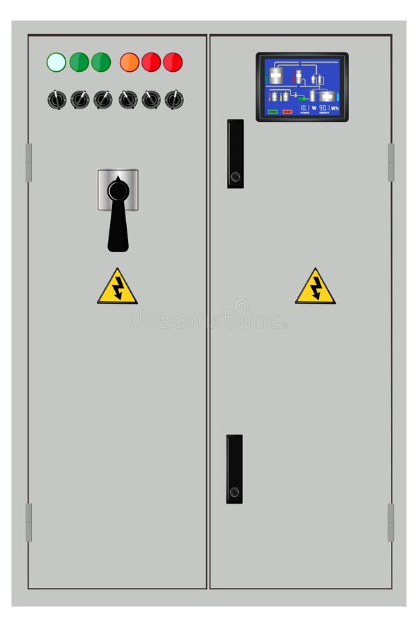 Electrical Box, Industrial Electrical Control Panel. Electricity ...