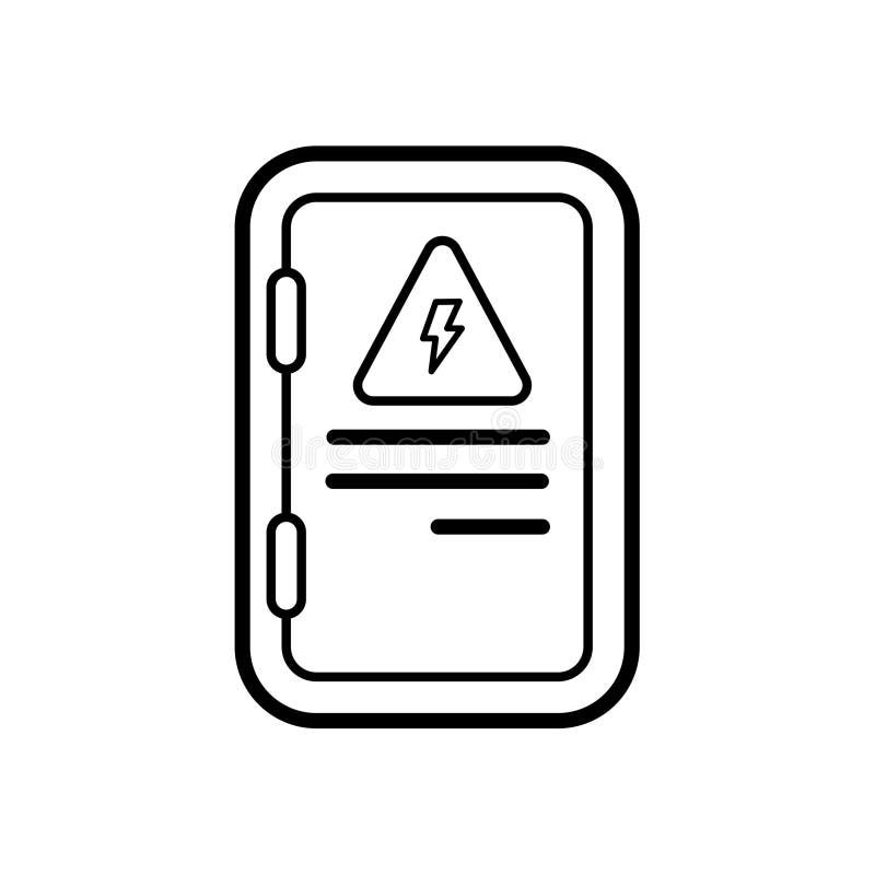 Electrical Box, Switchgear - Vector Icon Stock Vector - Illustration of ...