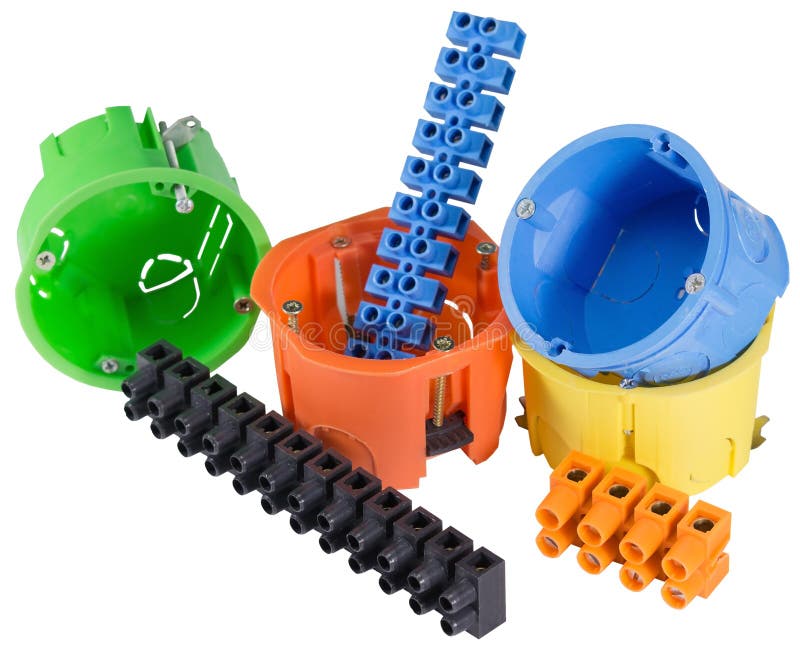 Heap Orange Electrical Boxes White Background Stock Photos - Free ...