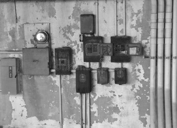 Electrical boxes stock photo. Image of panels, abandoned - 49818944