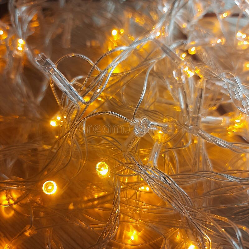 Decorative Lighting for Holidays Stock Image - Image of winter, night ...