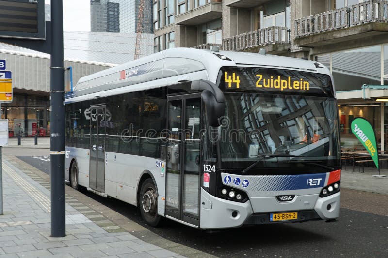 Electrical Buses of the RET at Rotterdam Centraal Station Editorial ...