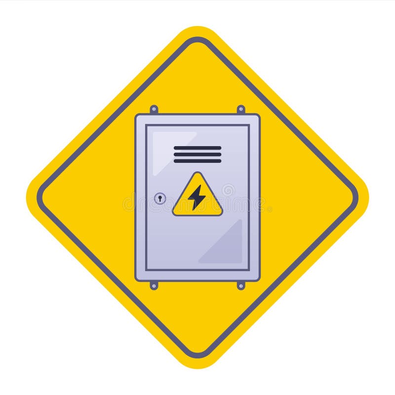 Electrical Cabinet in the Apartment. Stock Vector - Illustration of ...