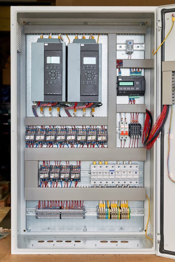 Electrical Cabinet with Frequency Converters, Controller, Circuit ...