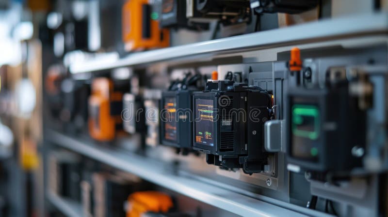 Electrical Cabinet Showing Multiple Plcs Controlling Industrial ...