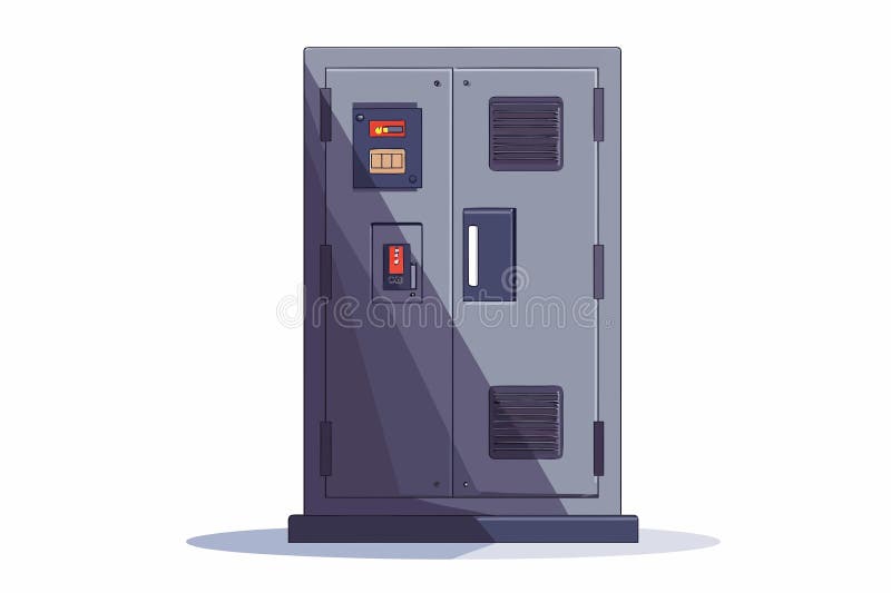 Electrical Cabinet Stock Image Isolated Vector Style Stock Vector ...