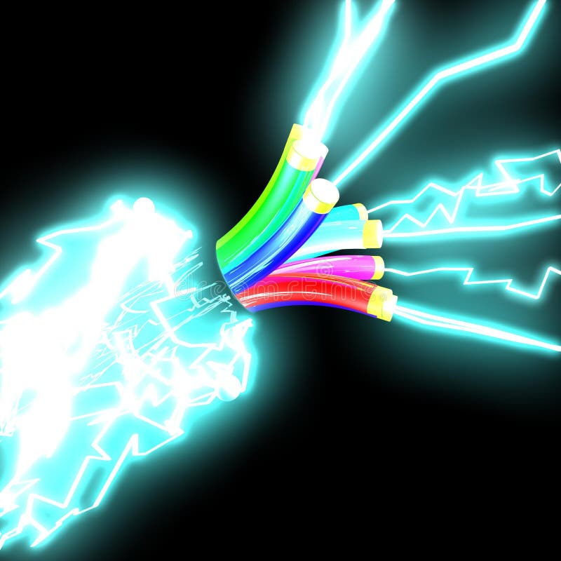 Electrical cable stock illustration. Illustration of cable - 21104473