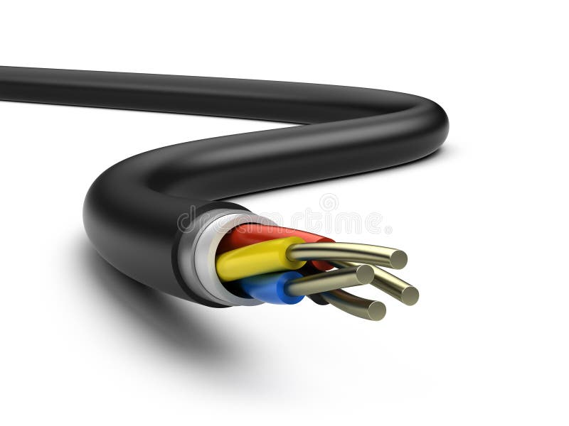 Electrical cable stock illustration. Illustration of cable - 21104473