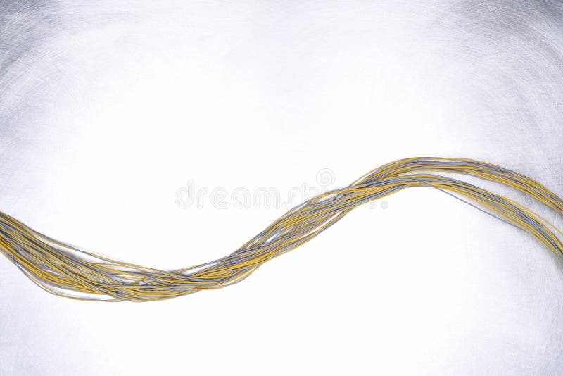 Electrical Cable on Grey Metal Background Stock Image - Image of power ...