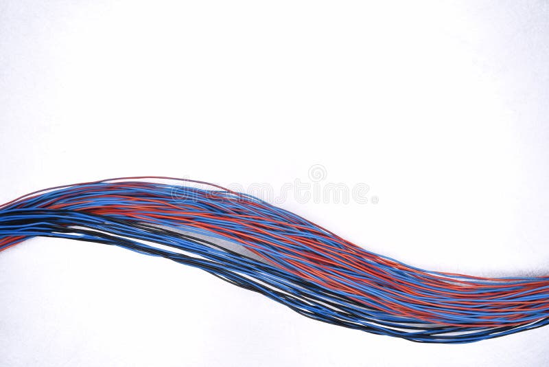 Electrical Cable on Grey Metal Background Stock Image - Image of ...