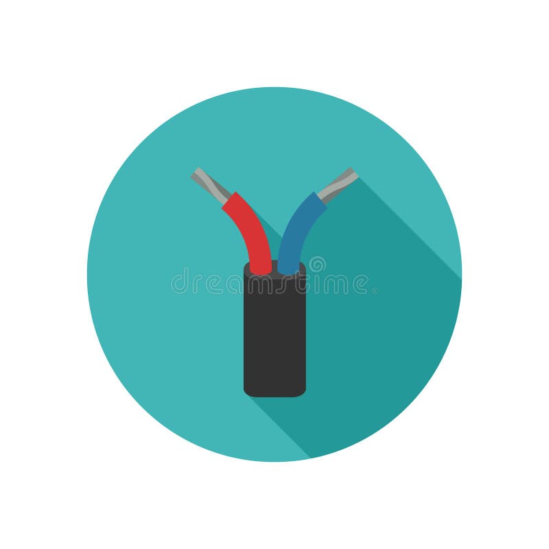 Electrical cable icon. stock vector. Illustration of communication ...