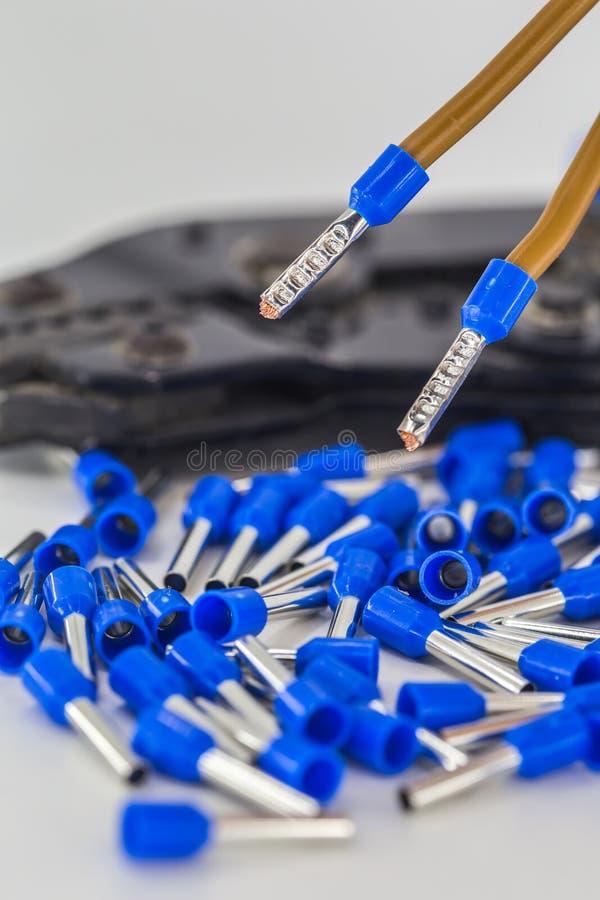 Electrical Cable with Insulated Tip, Closeup Stock Photo - Image of ...
