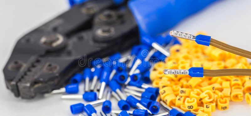 Electrical Cable with Insulated Tip, Closeup Stock Photo - Image of ...