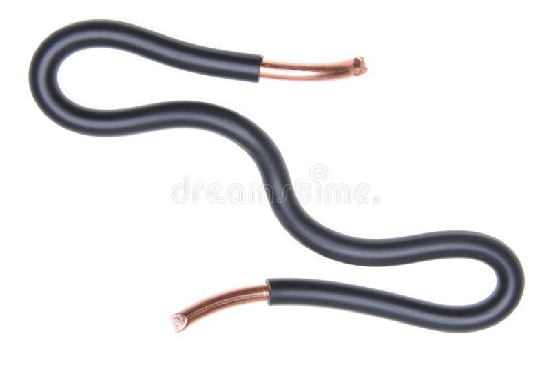 Loop on Electrical Wire Line Stock Image - Image of electrtical, loop ...