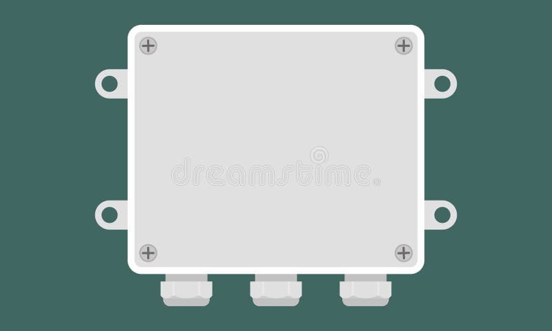White Electrical Junction Box Stock Illustrations – 86 White Electrical ...
