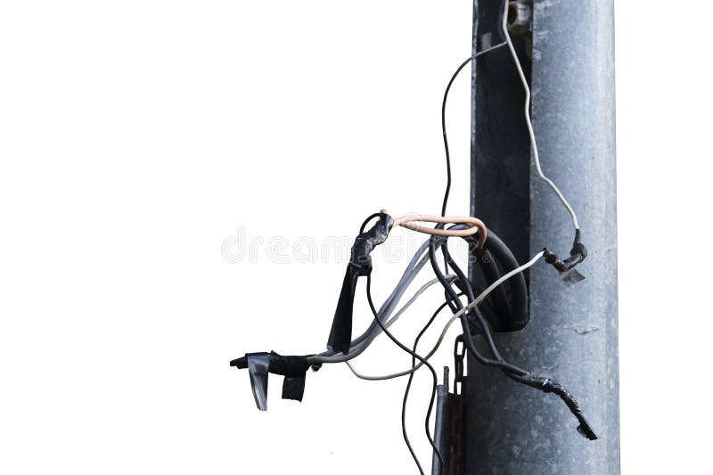 Electrical Cable are Not Stored Properly into the Street Lamp Column ...