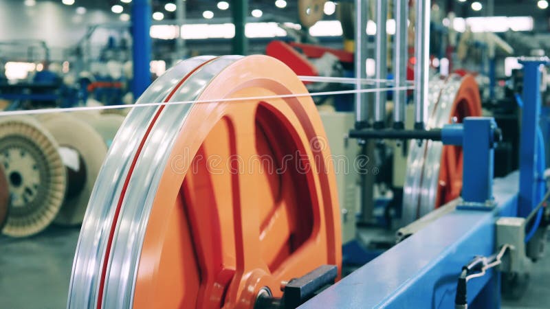 Modern Electrical Wire Manufacturing Machine. Cable Production ...