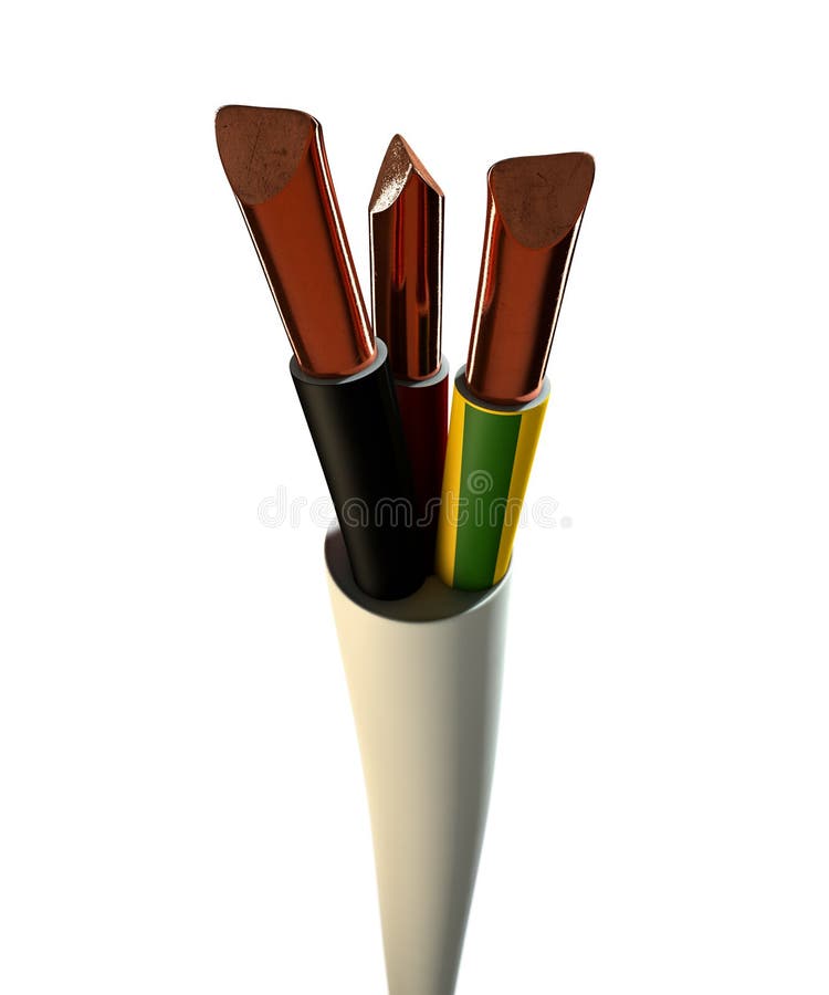 Electrical Cable stock photo. Image of isolated, studio - 65776502