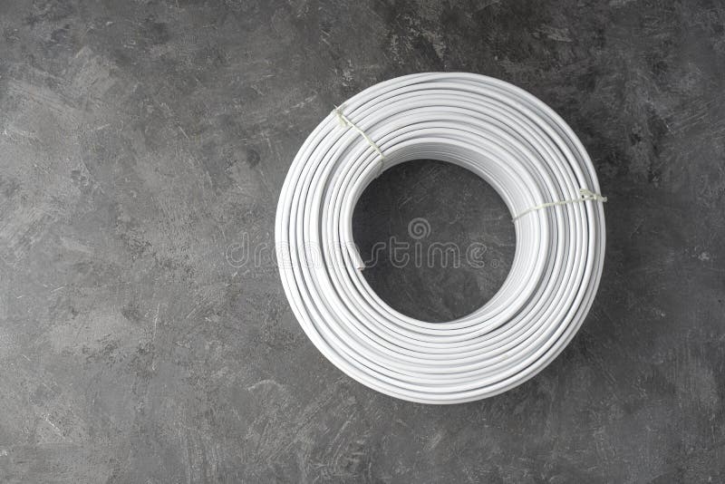 Electrical Cable Roll Top View. Stock Photo - Image of electrical ...