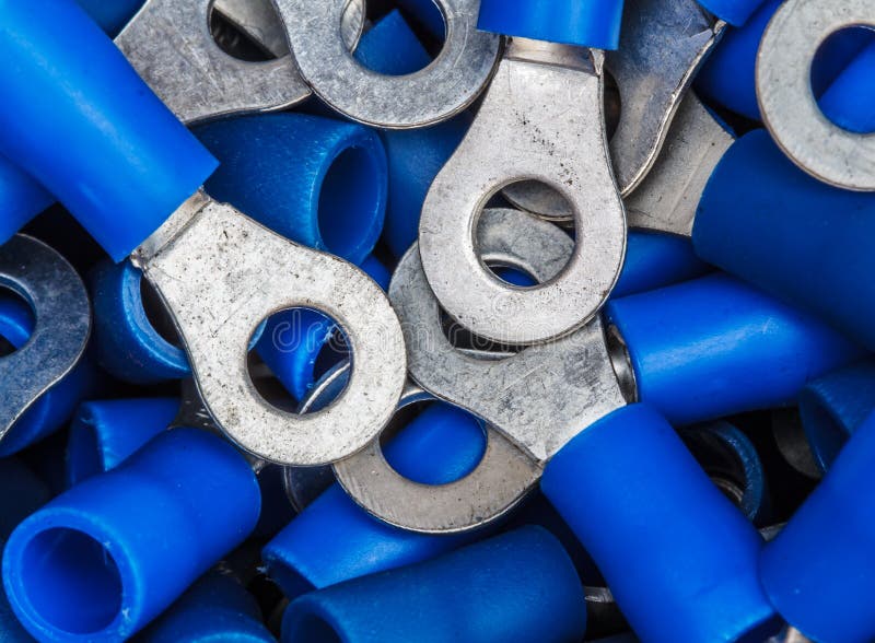 Electrical cable terminals stock photo. Image of light - 51054138