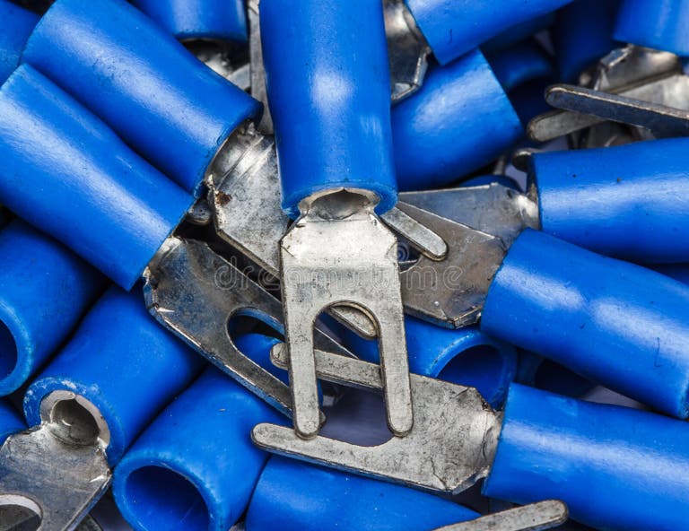 Electrical cable terminals stock image. Image of distribution - 55107557