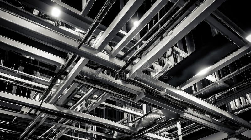 Electrical cable tray stock illustration. Illustration of durable ...