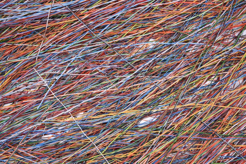 Electrical Cable and Wire, Computer and Internet Network Stock Photo ...