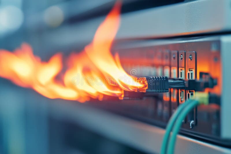 Electrical Cables Ignite Flames in a High Tech Environment during an ...