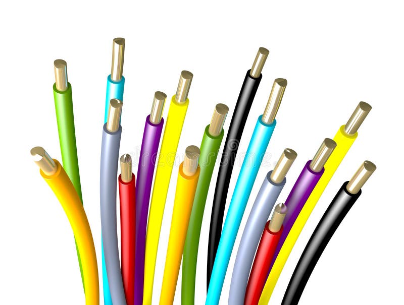 Abstract Background With Electrical Cables Stock Vector - Illustration ...