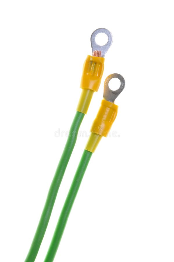 Cables with Terminals Used in Electrical Wiring System Stock Photo ...