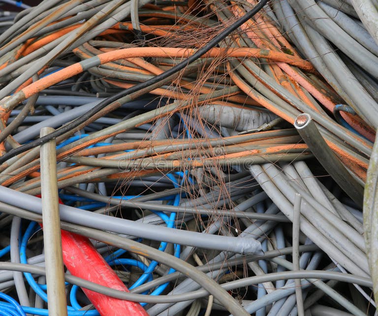 Electrical Cables Used in the Recyclable Material Landfill To Avoid ...