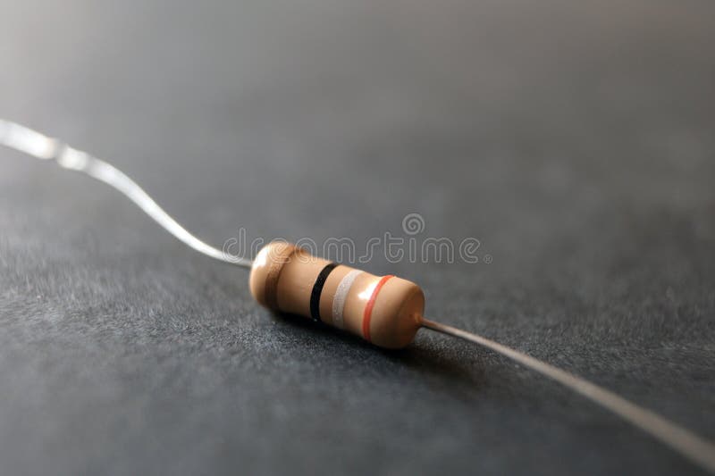 An Electrical Carbon Resistor Stock Photo - Image of color, element ...